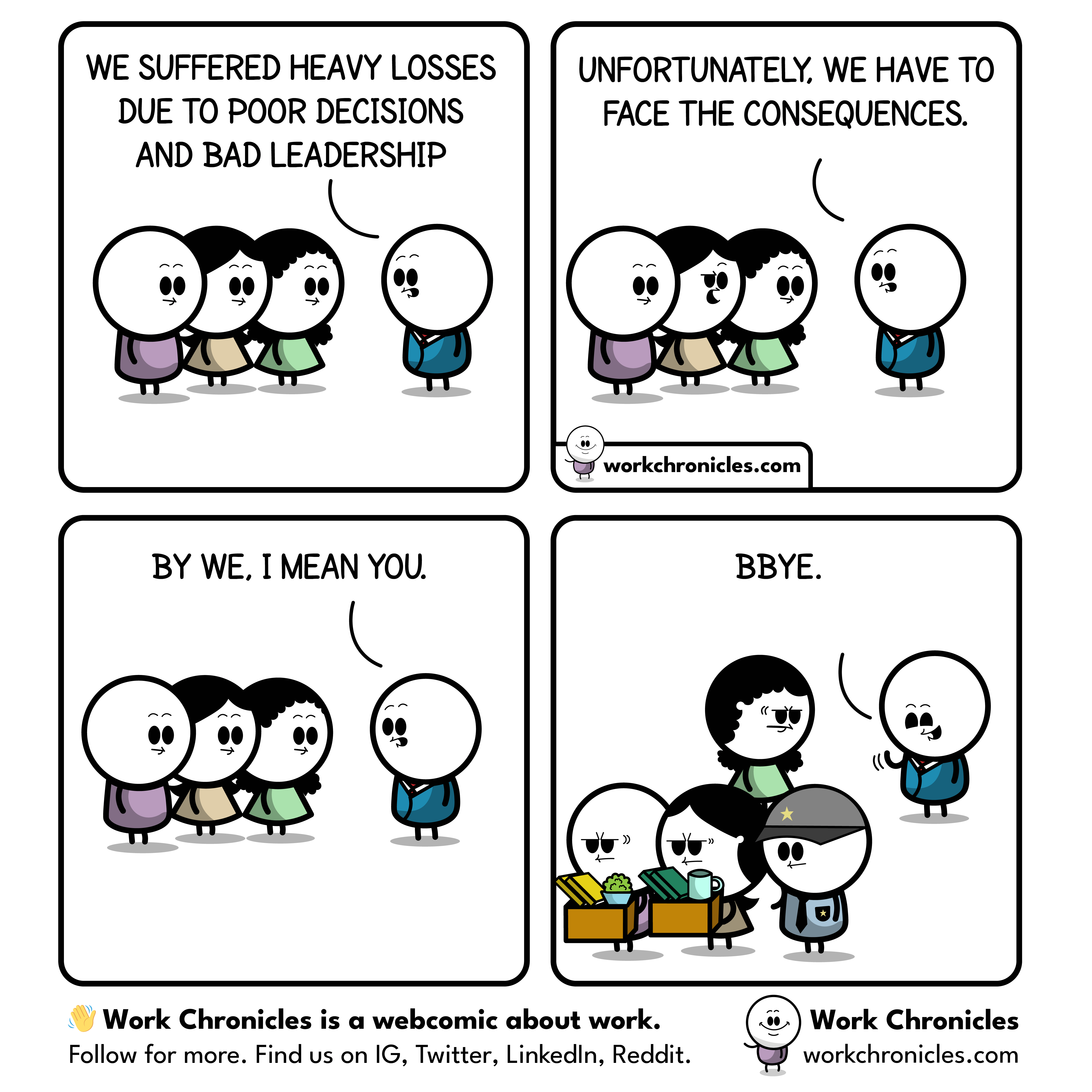 (comic) Face the consequences - Work Chronicles