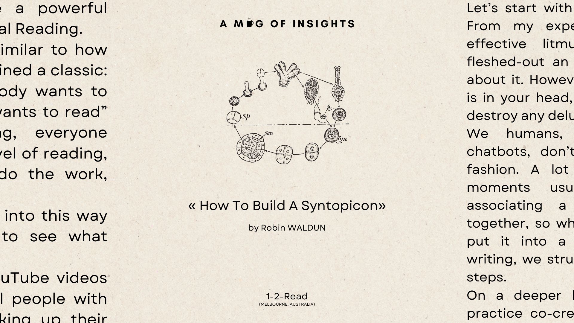 [1-2-Read] How To Build A Bank of Ideas From Your Reading (expanded)