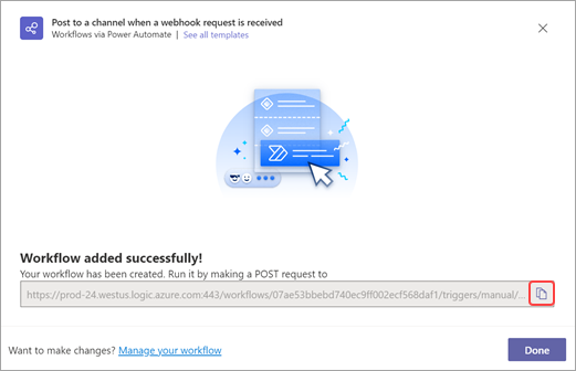 How to utilize the incoming webhook features in Microsoft Teams