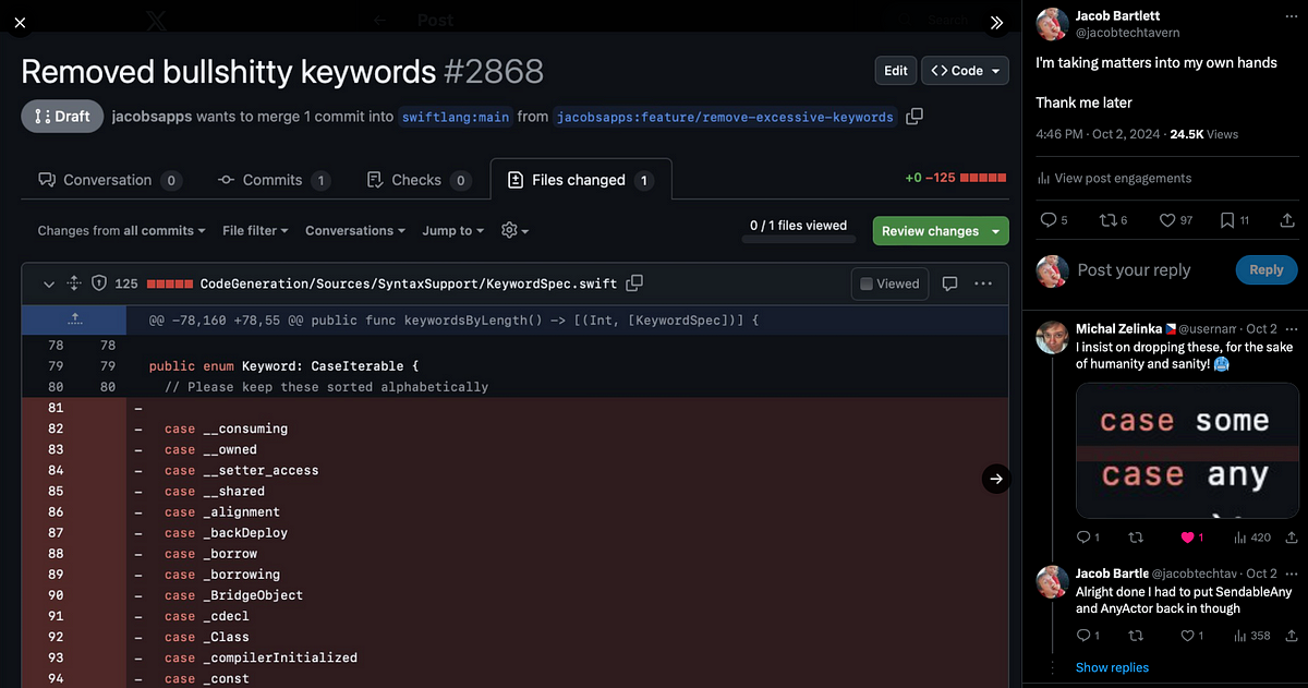 Apple is Killing Swift - by Jacob Bartlett