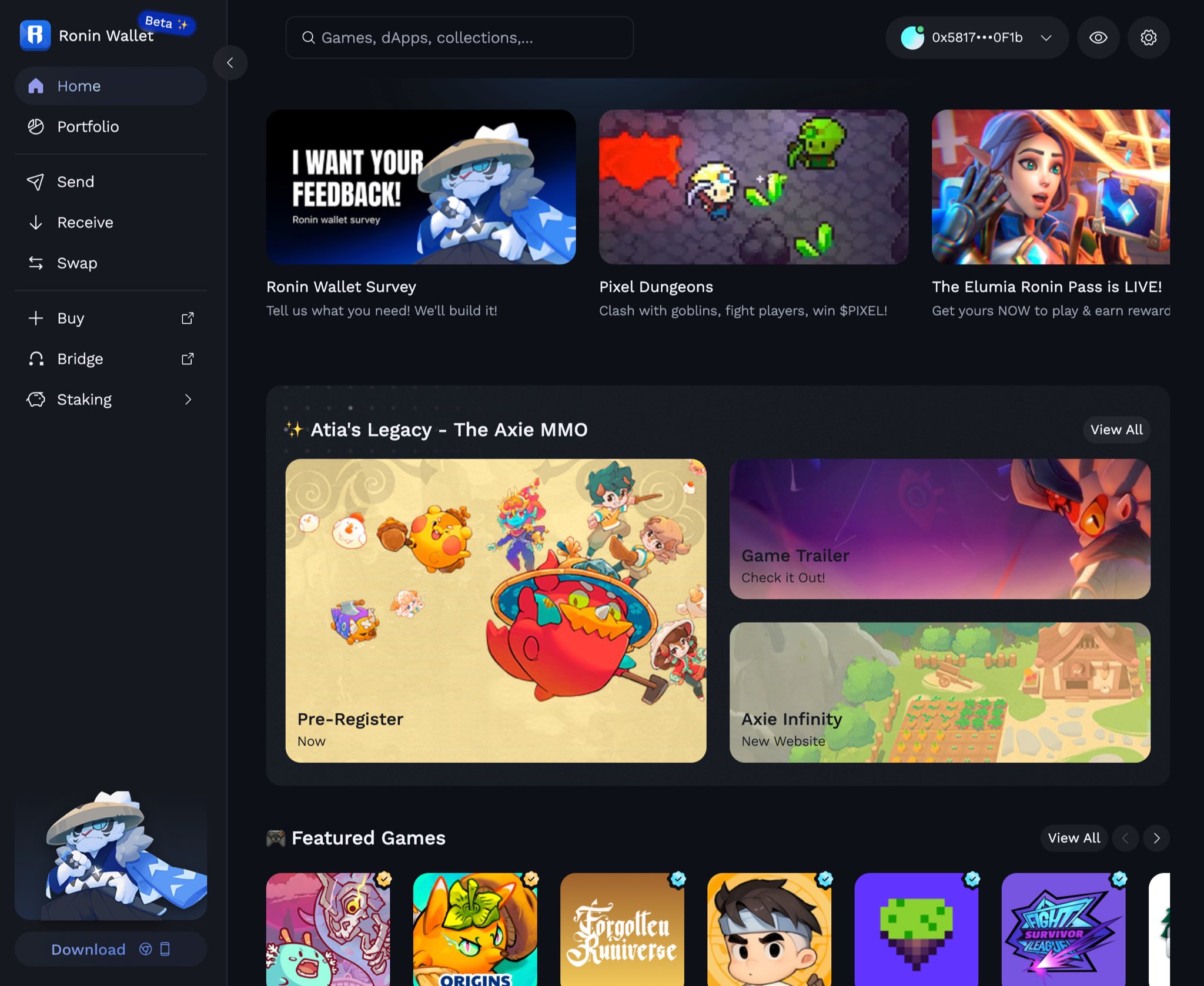Ronin Web Wallet Beta is LIVE! - Ronin’s Newsletter
