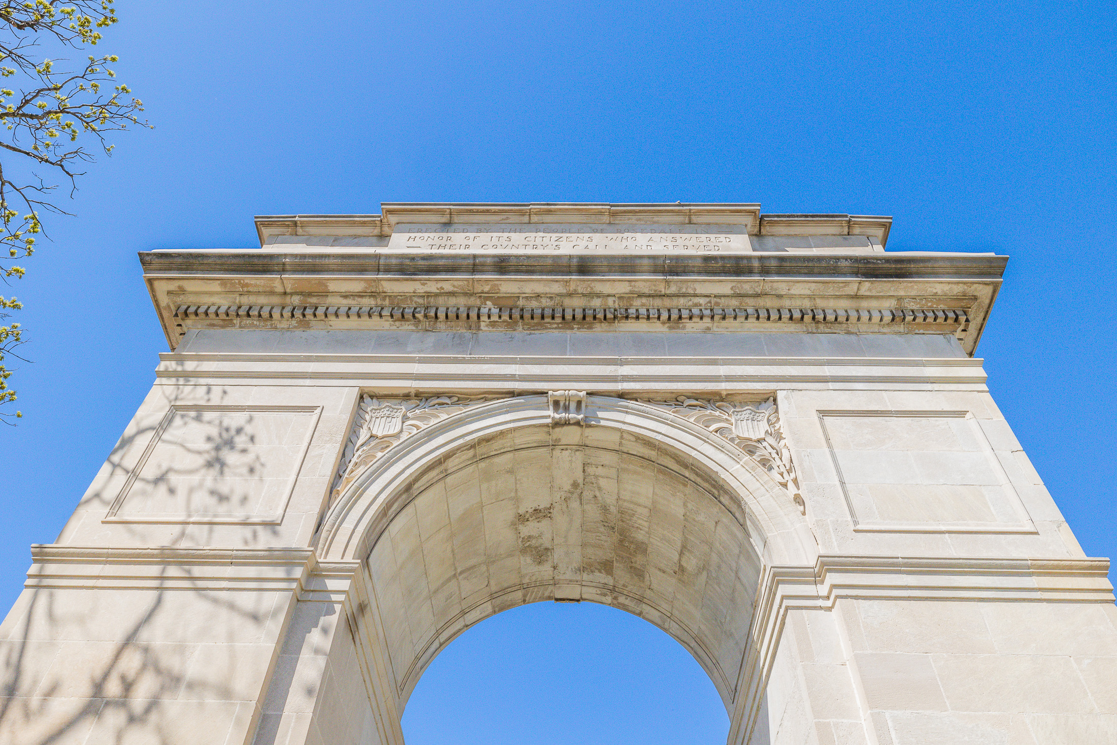 The Rosedale WWI Memorial Arch
