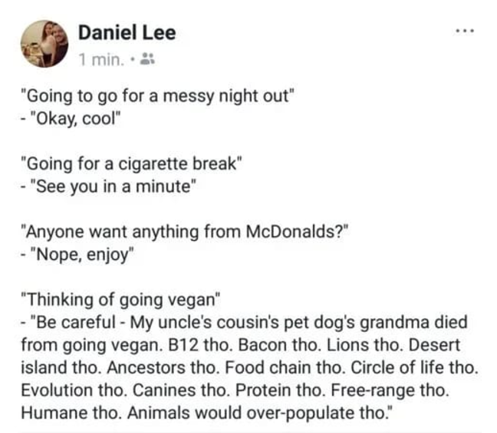 Best arguments against veganism - by Petrică Nițoaia