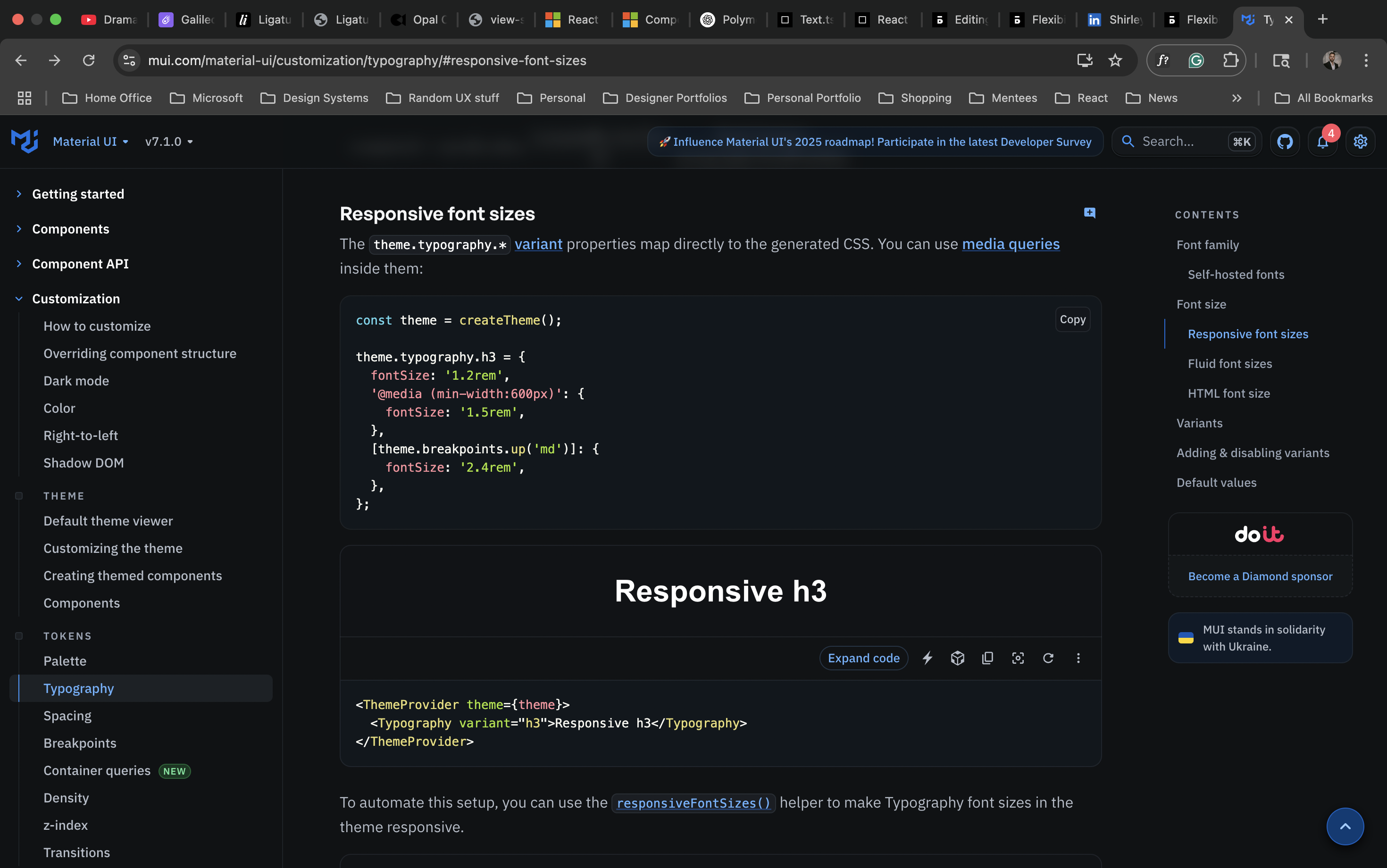 Flexible typography in React - by Josh Cusick