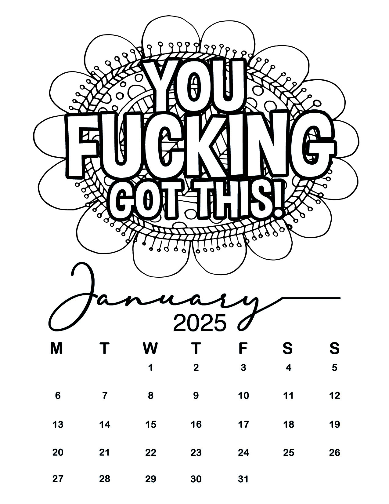 5 'Extra Stress-Relieving' Coloring Pages [January 2025]