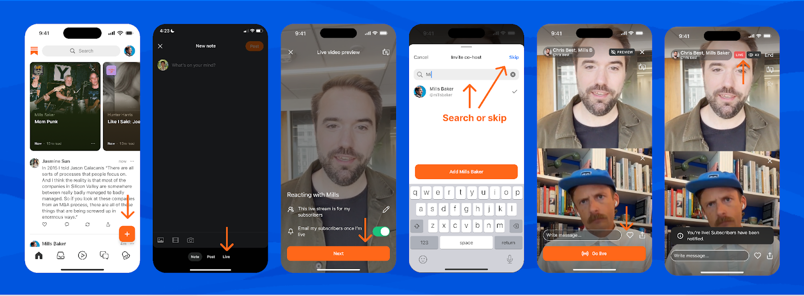 Live video is available to all publishers in the Substack app