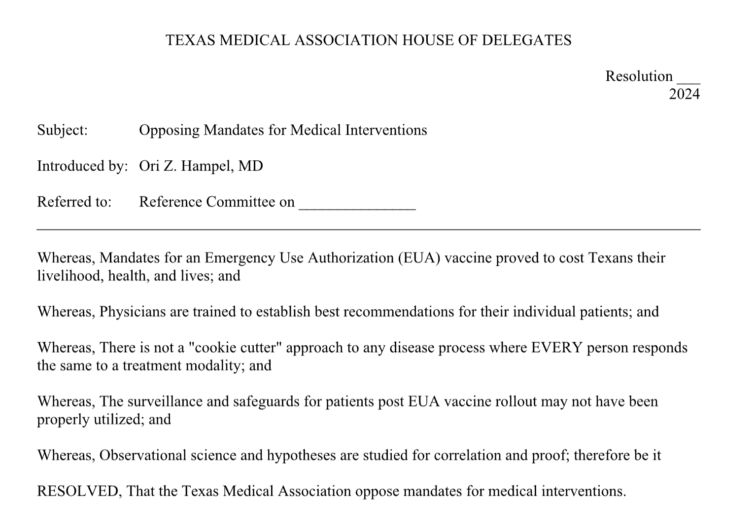 The Texas Medical Mafia: Part 1 - by Mary Talley Bowden MD