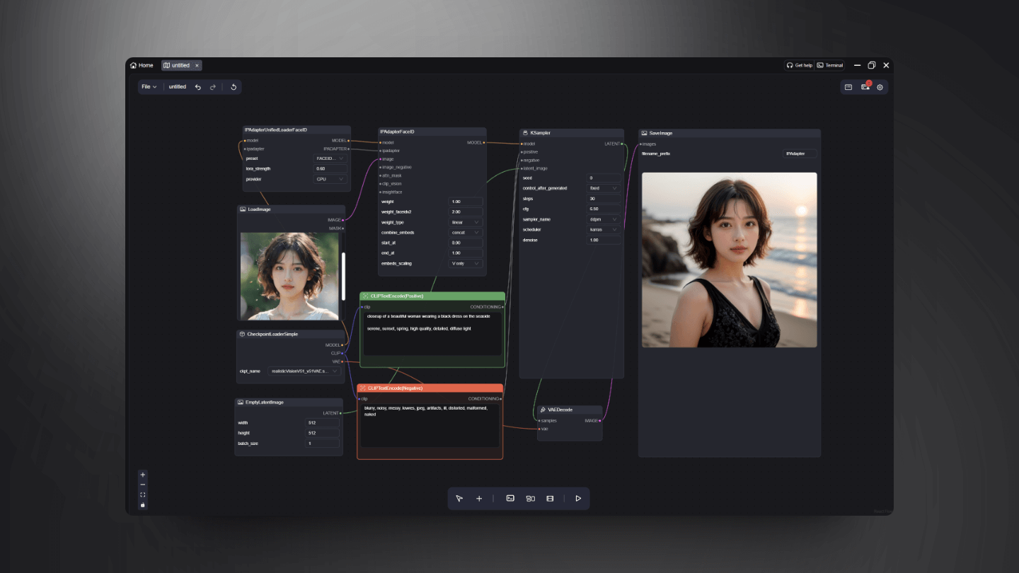 How to perform style transfer using IPAdapter Plus in ComfyUI?