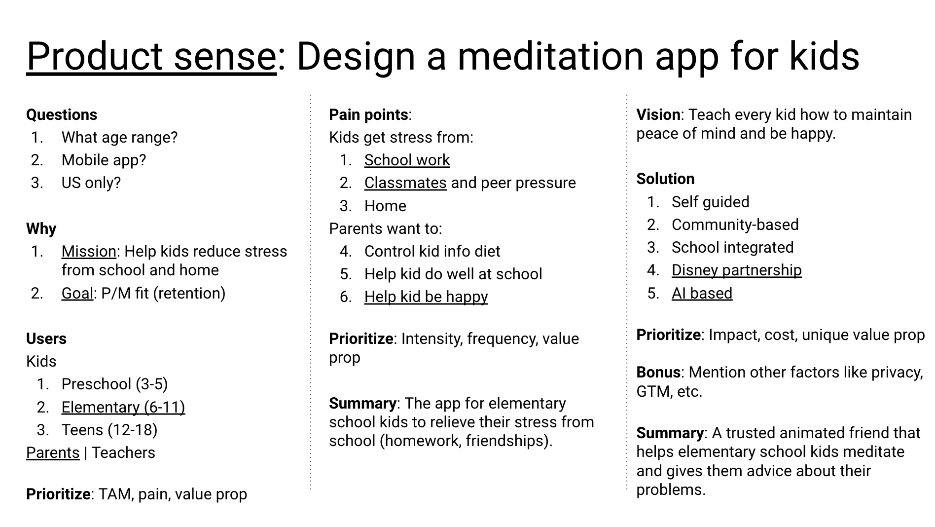 Exclusive: How to Ace Your PM Product Sense Interview