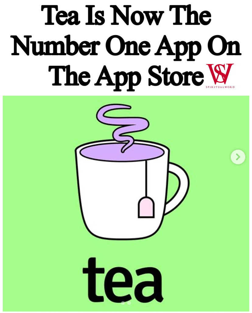 UBERSOY (@ubersoy): "The #1 app on the IOS App Store is a “Tea", which ...