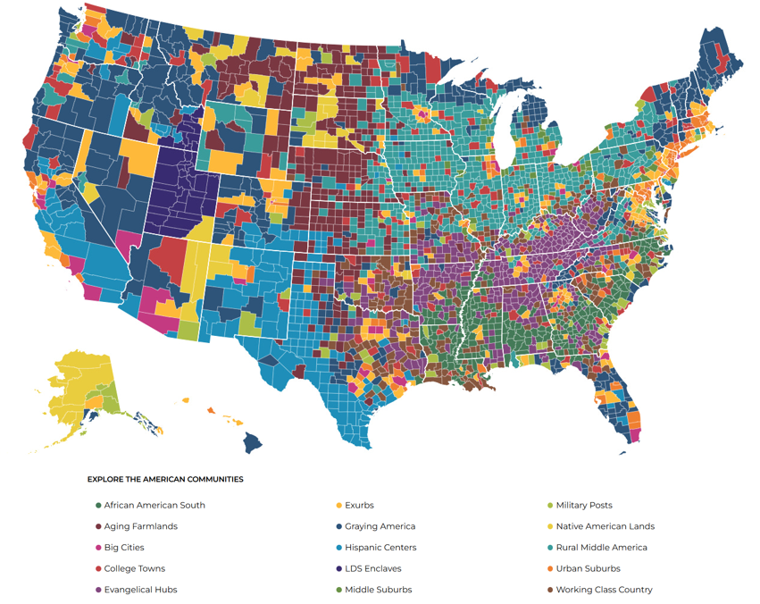 Understanding America Across 15 Types of Communities (Part One)