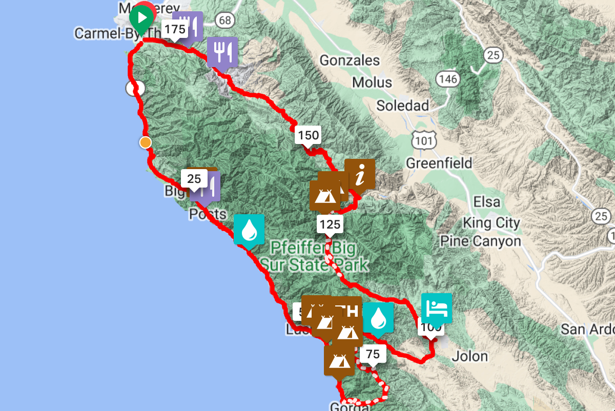 5 Bikepacking Routes in Big Sur, California - by Dan