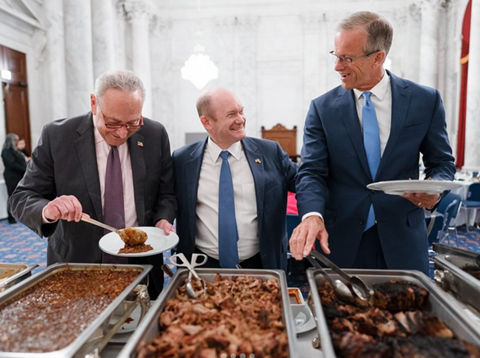 Catching Up To A Senator’s Lunch - by BARRY GANDER