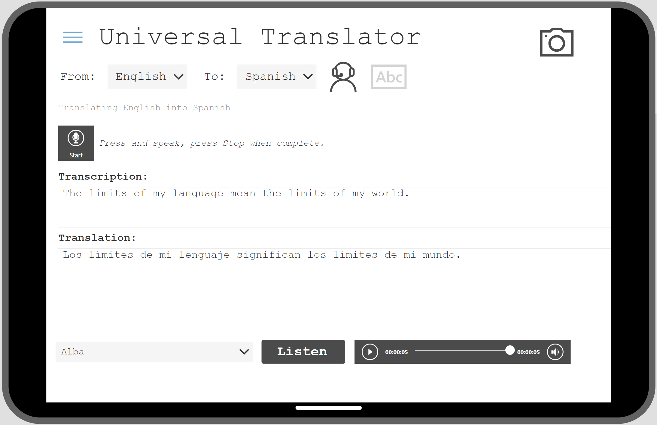 Universal Translator: Build a Speech Translator App in Azure