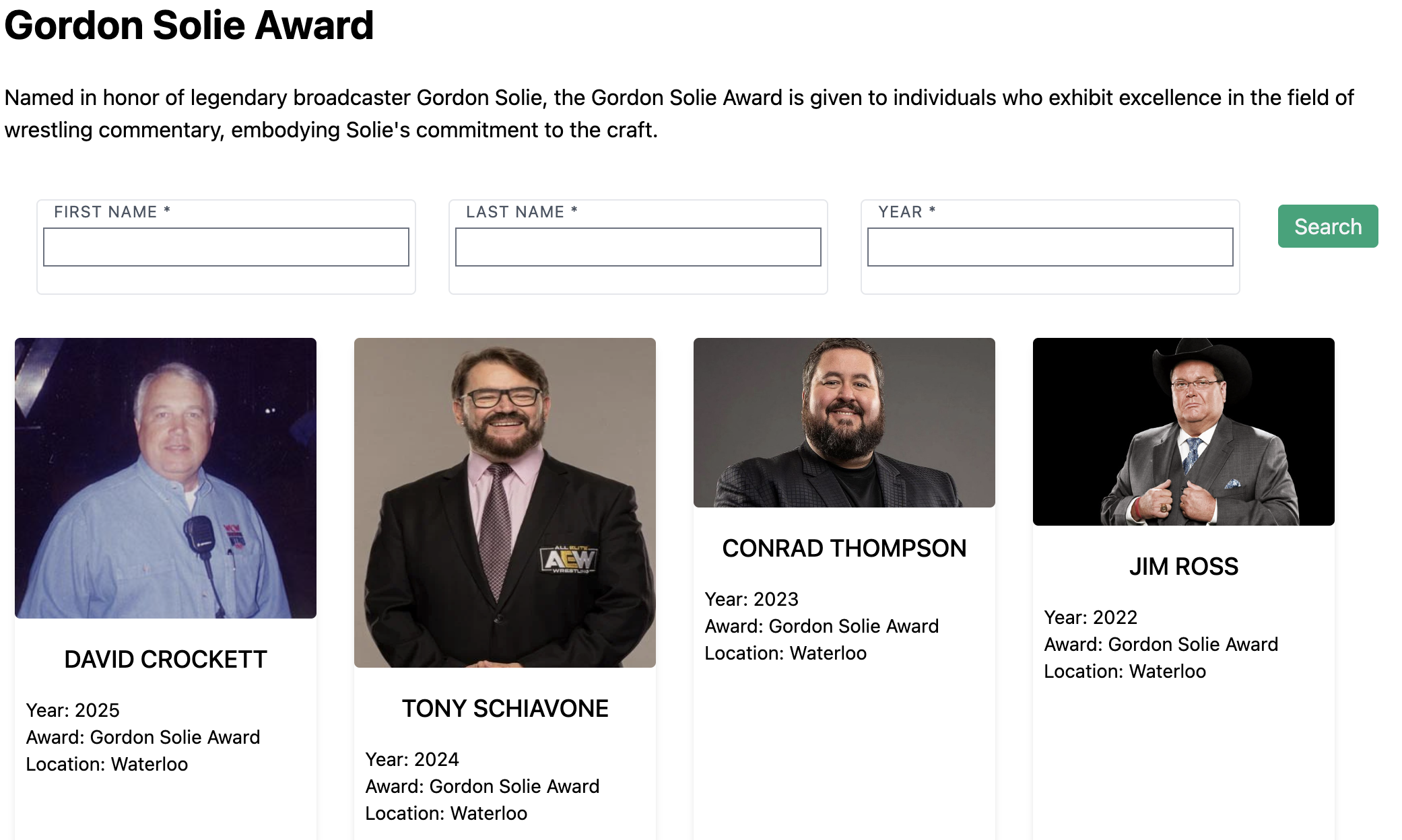 The decline of The Dean: the sad end to Gordon Solie's career and final ...