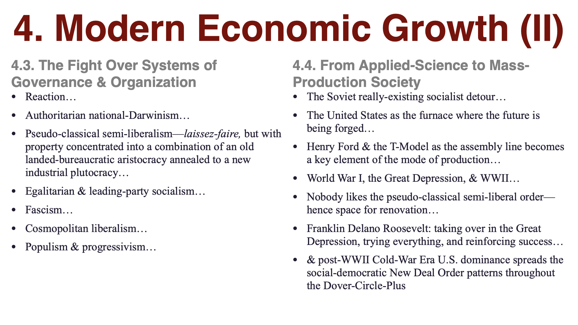 TWELVE SLIDES: The History of Economic Growth :: (Roughly) Seven ...