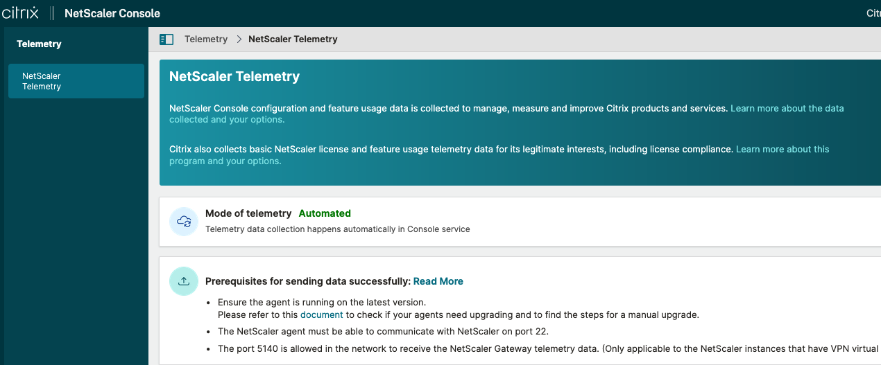 NetScaler telemetry program. - by NetScaler Substack