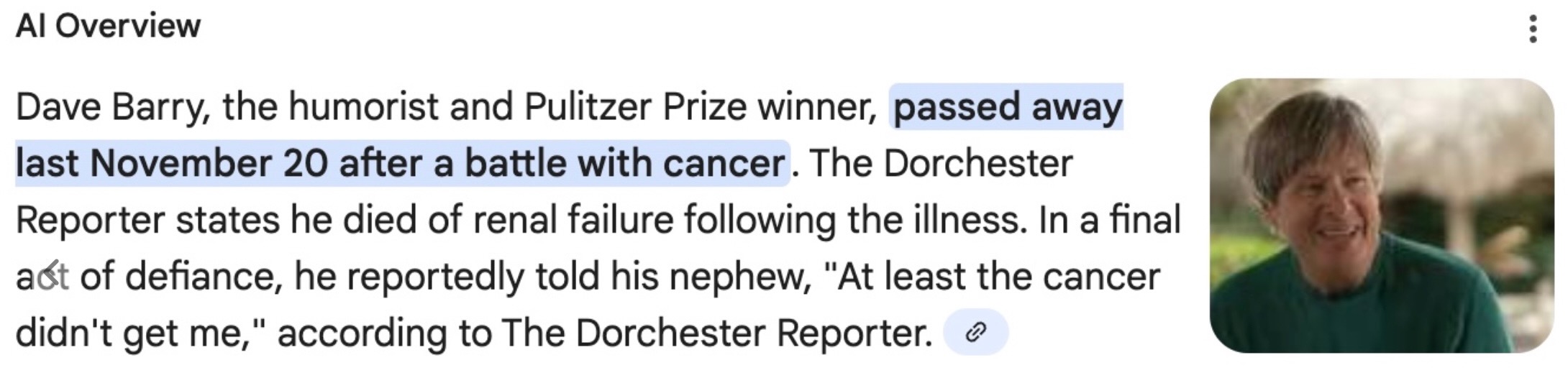 Death by AI - Dave Barry’s Substack