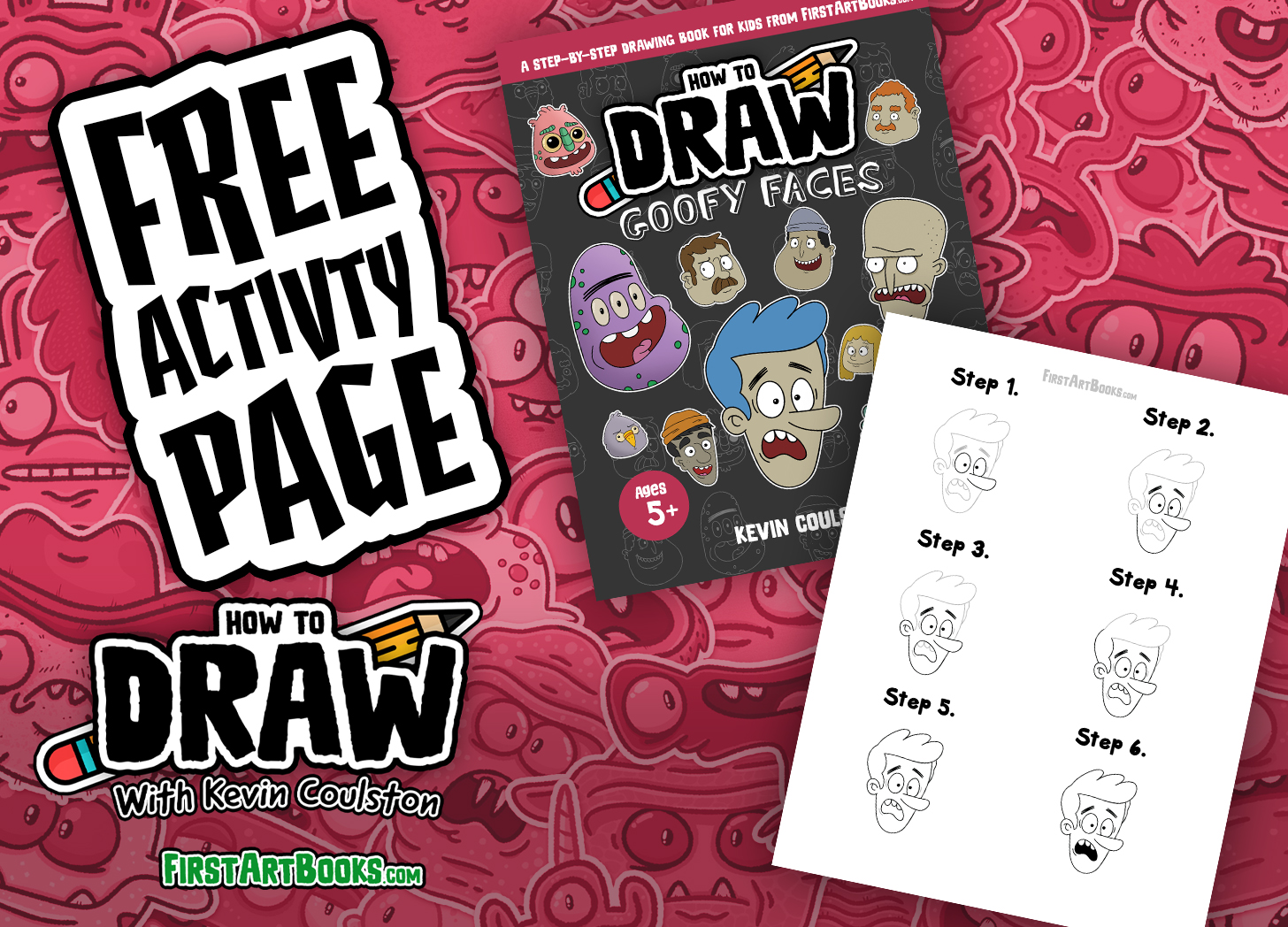 Free Activity Page: Learn To Draw A Goofy Cartoon Face!