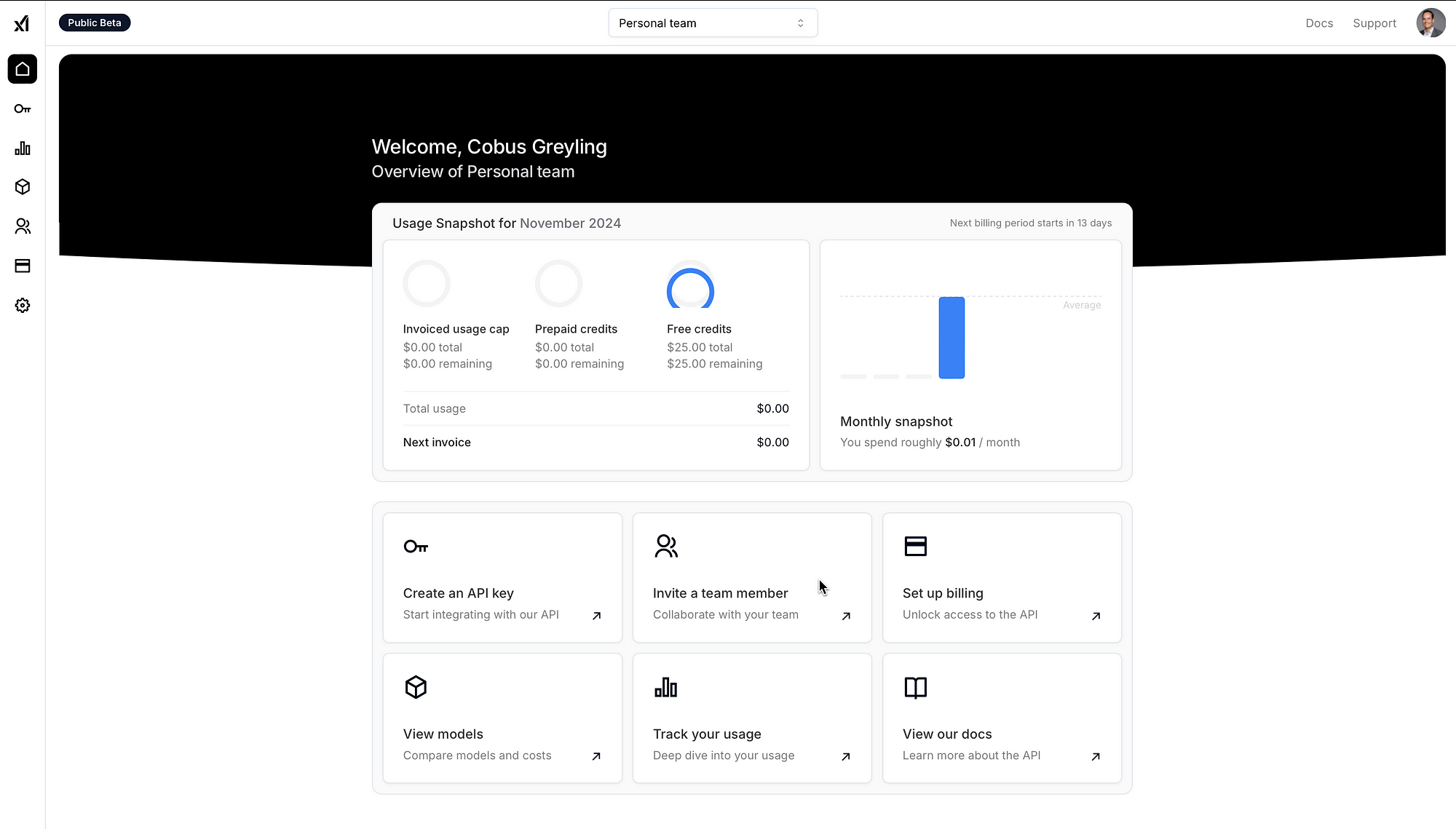 xAI UI & Management Console