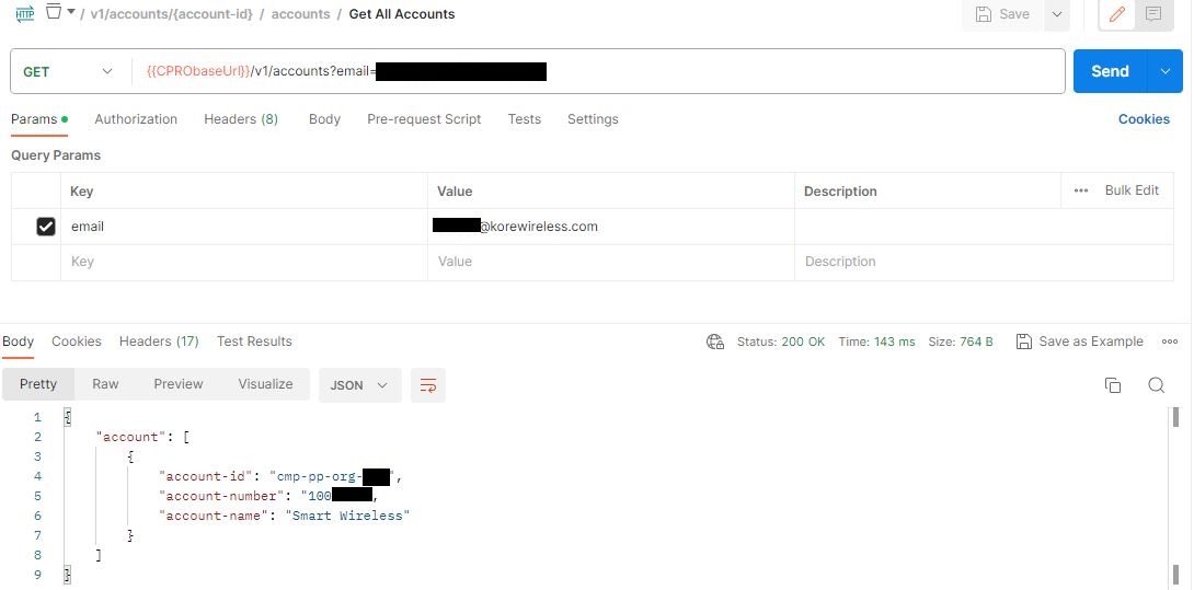 Getting started with Kore Wireless Connectivity API