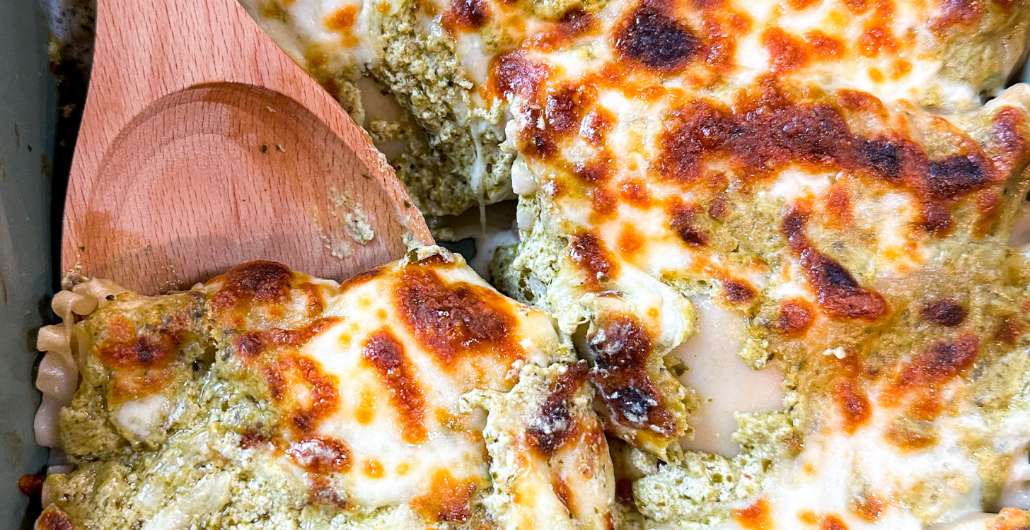 high-protein lasagna roll ups 3 ways - by Jenn Lueke
