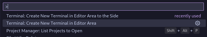 Terminal as an open editor in VSCode - by Petr Stribny