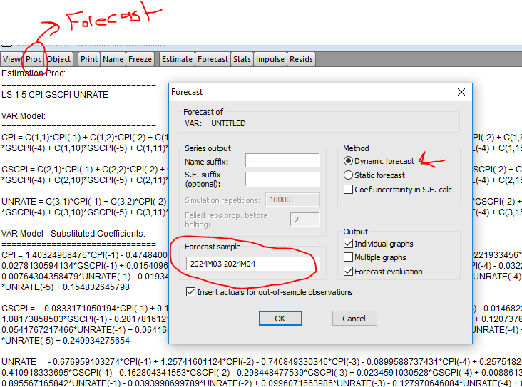 Forecasting VAR Using EViews: A Step-by-Step Guide