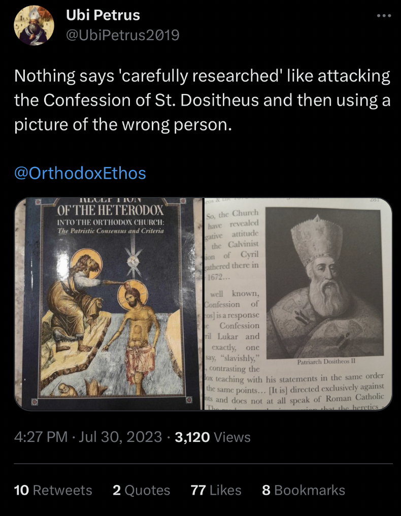 Concerns: Fr. Peter Heers, Orthodox Ethos, and the Book on Reception of ...