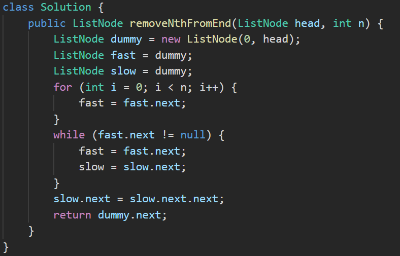 Leetcode 19 Remove Nth Node From End Of List — Solved In Java