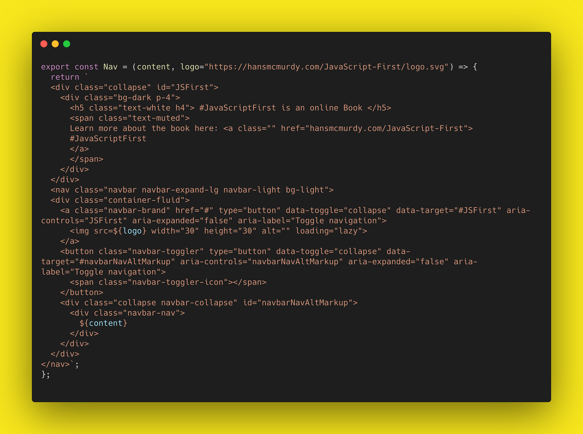 Chapter 5: How to build a website with only JavaScript