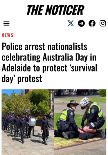 Australia Day Arrest Drives Far-Right Telegram Activity