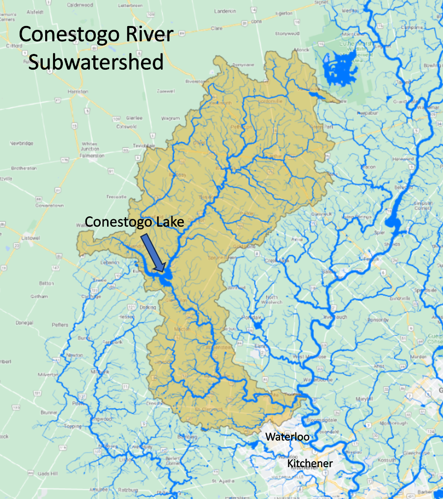 Subwatersheds of the Grand River Basin - by Steve Shikaze