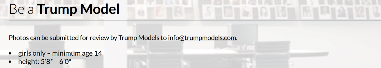 Trump's Exploitation of Young Models - by Samuel Wynn Warde