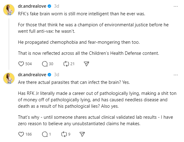 RFK Jr's brain worm: plausible, but no excuse for decades of harm he's ...