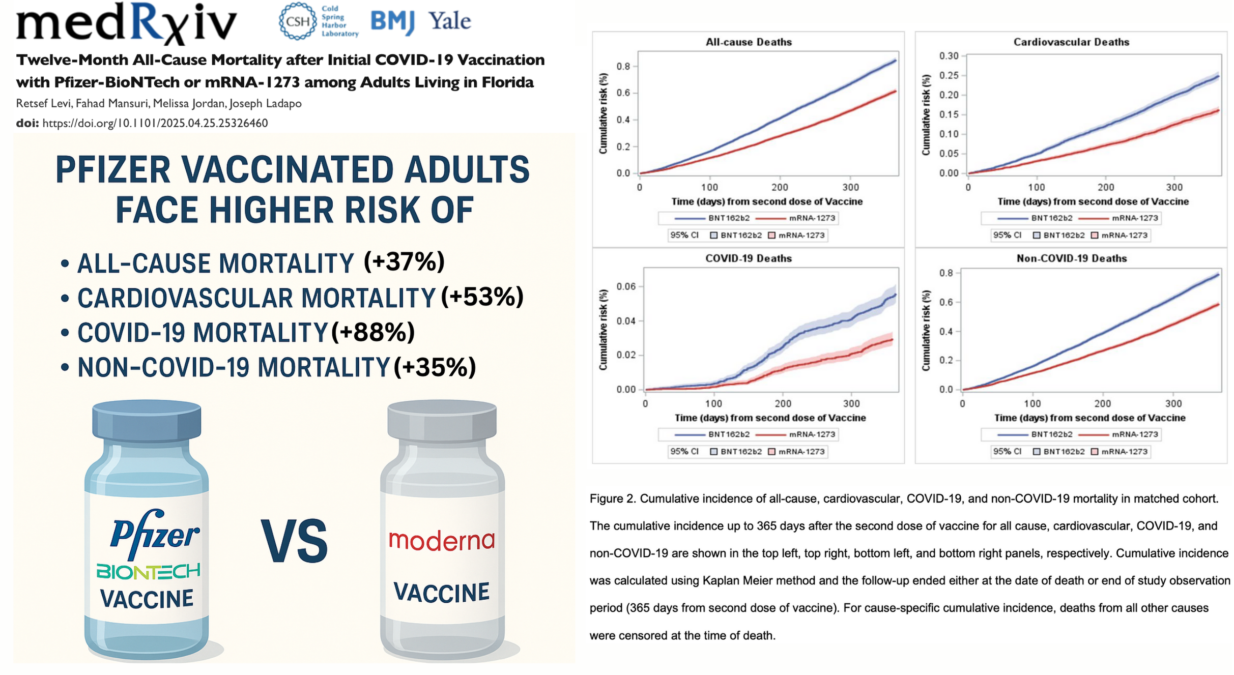 NEW STUDY — Pfizer Recipients Face 37% Higher Risk of Death Than ...