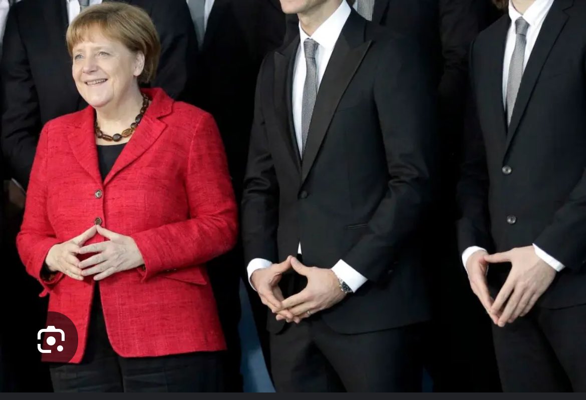 Looking at the "tip of the spear" hand gesture