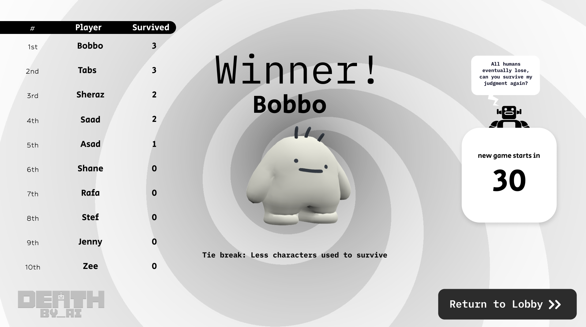 How to Play Death by AI on Discord Activity