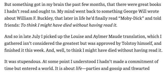 Henry Oliver on Substack: "Peggy Noonan. To think I might have died without having read it."