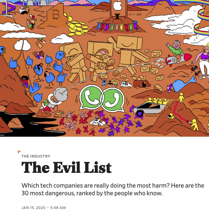 The 2023 Evil List of Tech Companies - by Kate Klonick