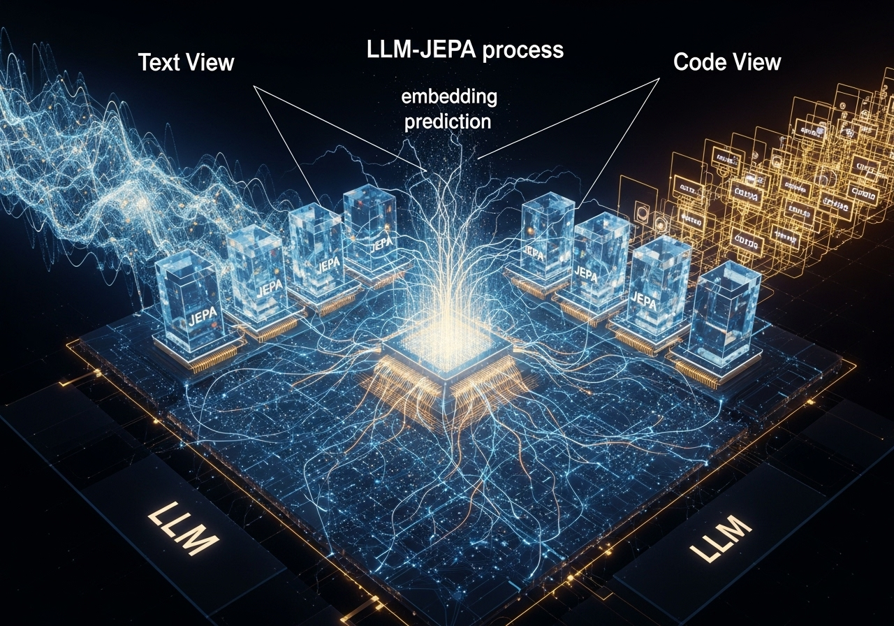 LLM-JEPA: Large Language Models Meet Joint Embedding Predictive Architectures
