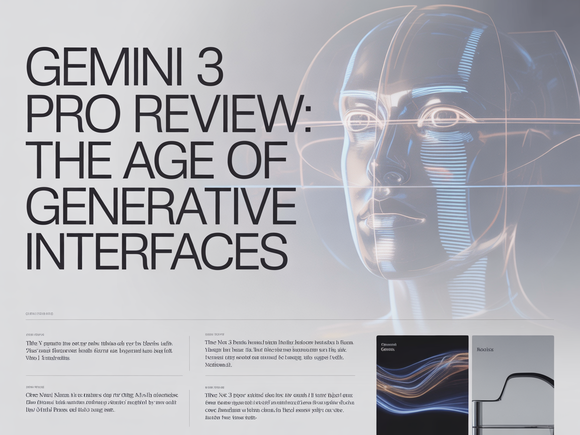 Gemini 3 Pro Review: The Age of Generative Interfaces