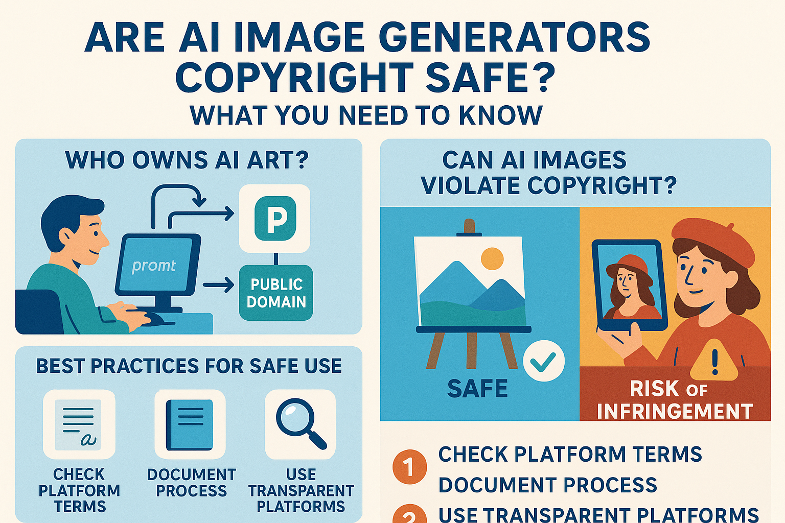 Are AI Image Generators Copyright Safe? What You Need to Know