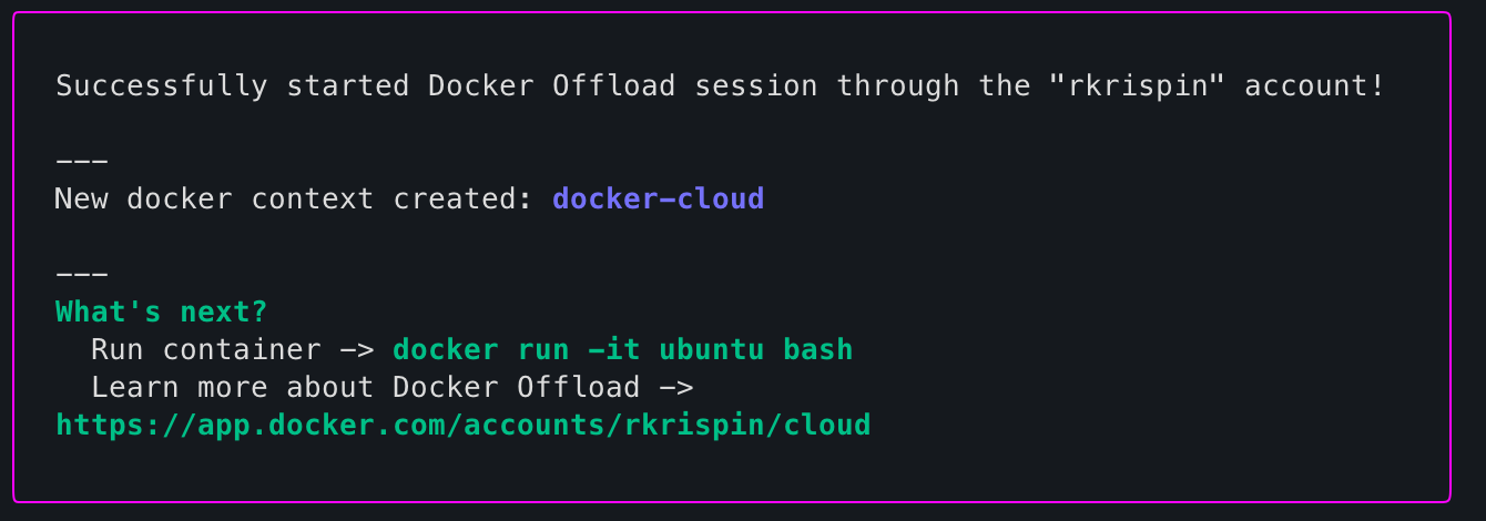 Introduction to Docker Offload - by Rami Krispin