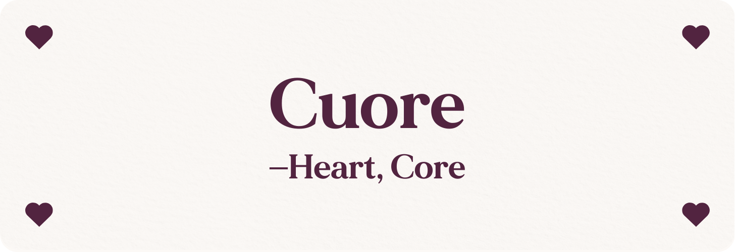 Cuore (transl. Heart, Core) - by Giulia by Treccani
