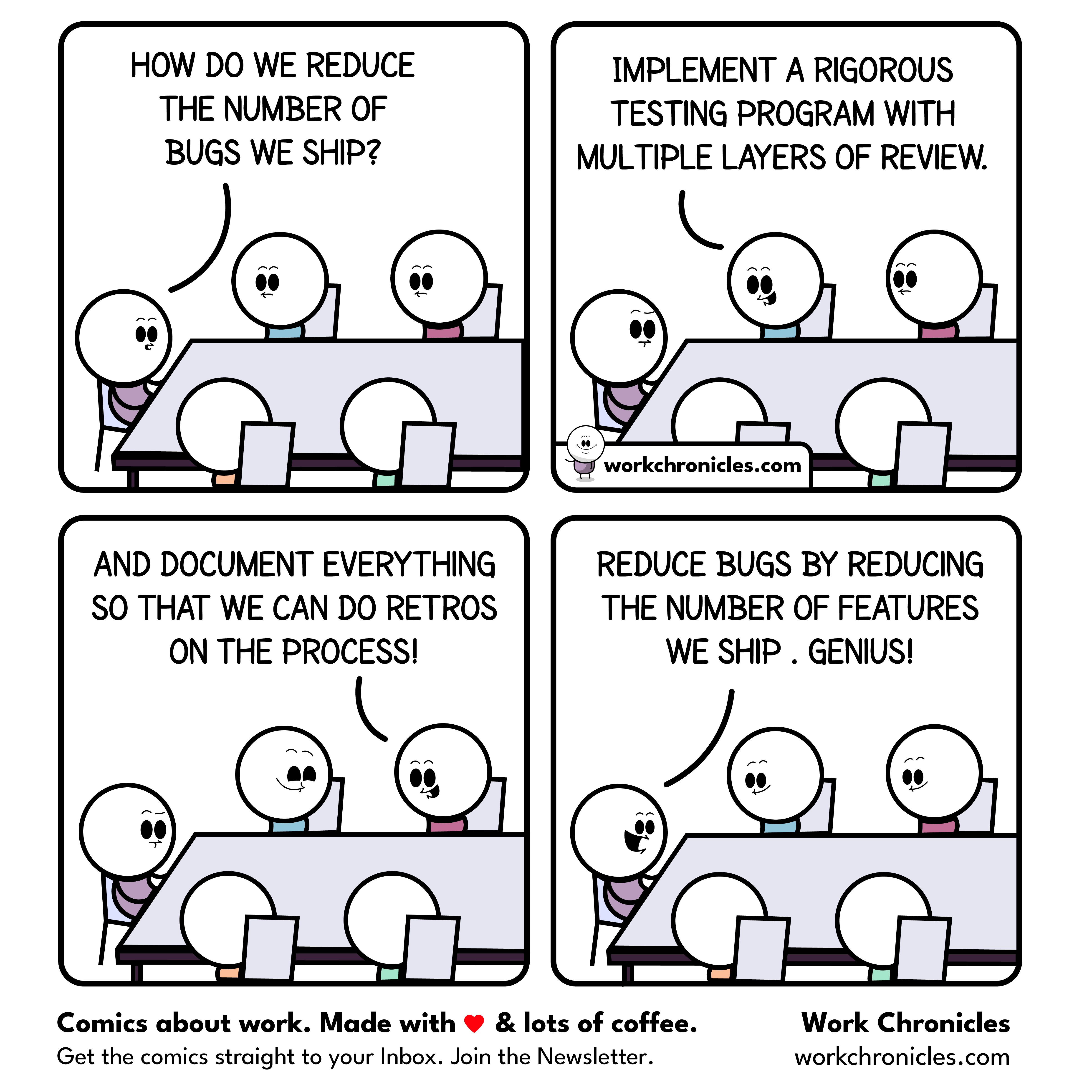 (comic) Bug Reduction Technique - Work Chronicles