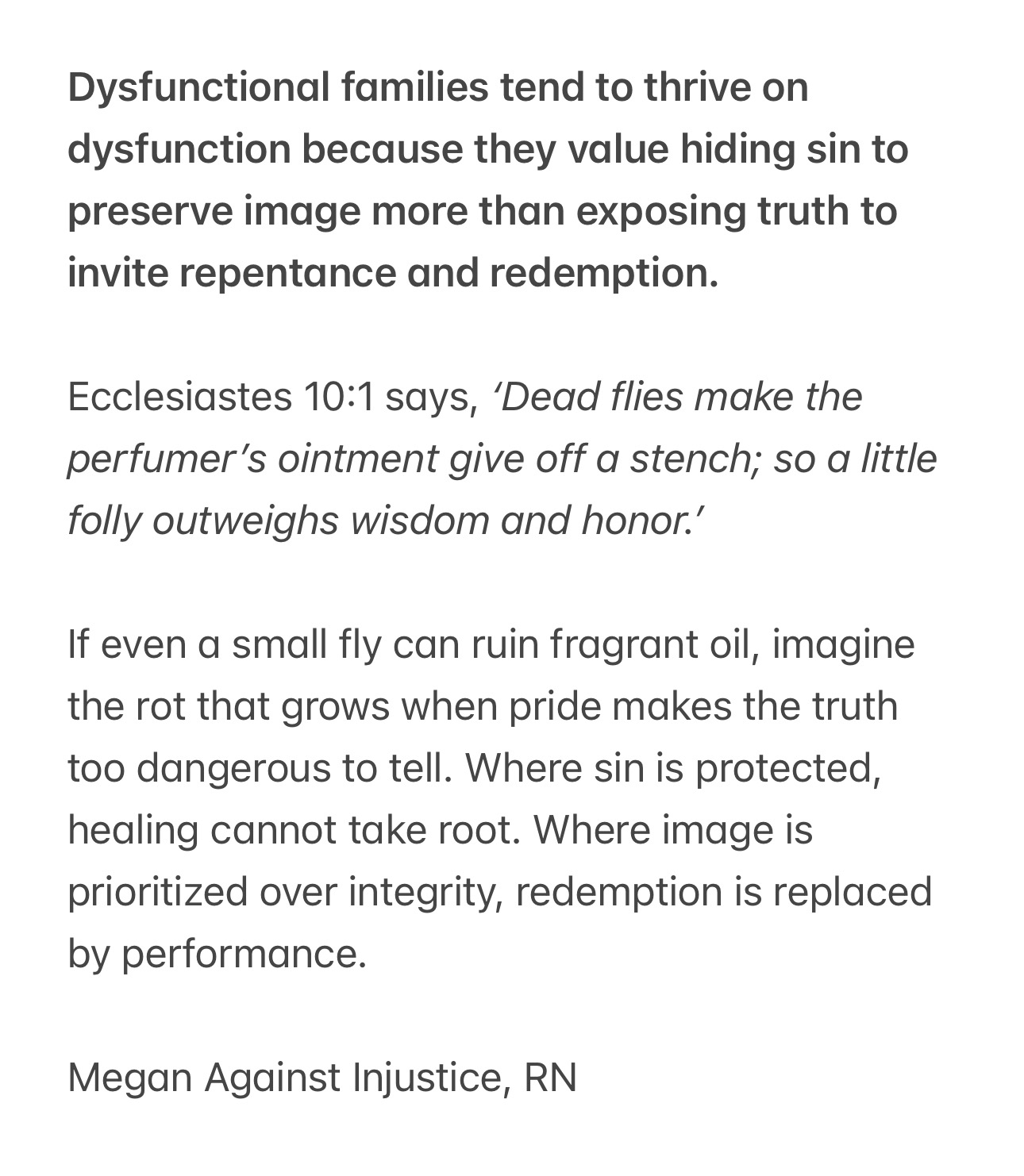 Megan Against Injustice, RN on Substack: