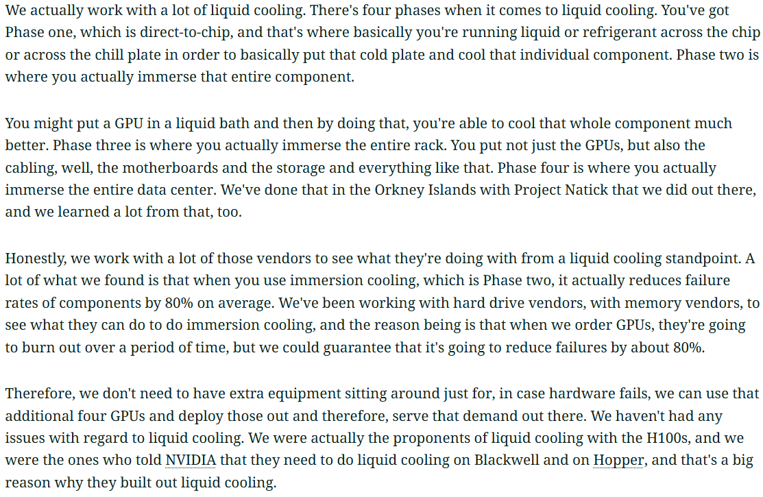 Tech Fund on Substack: "Microsoft datacenter architect on the four phases of liquid cooling ...