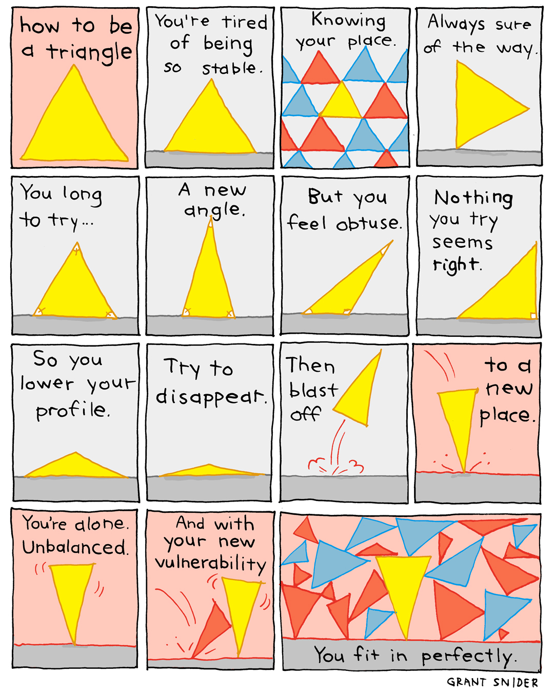 How To Be - by Grant Snider - Incidental Comics
