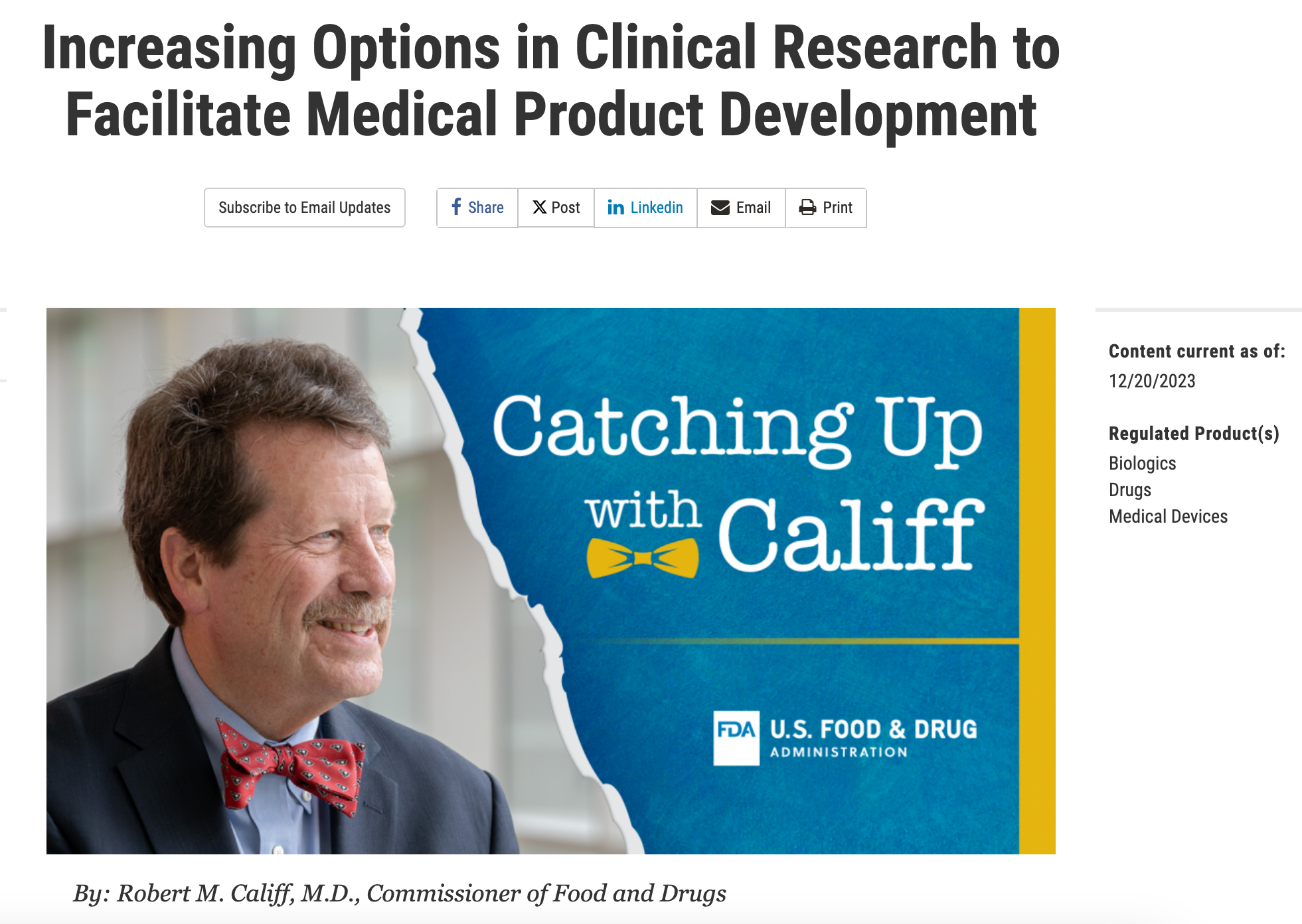 Informed Consent on the chopping block as FDA seeks to"harmonize ...